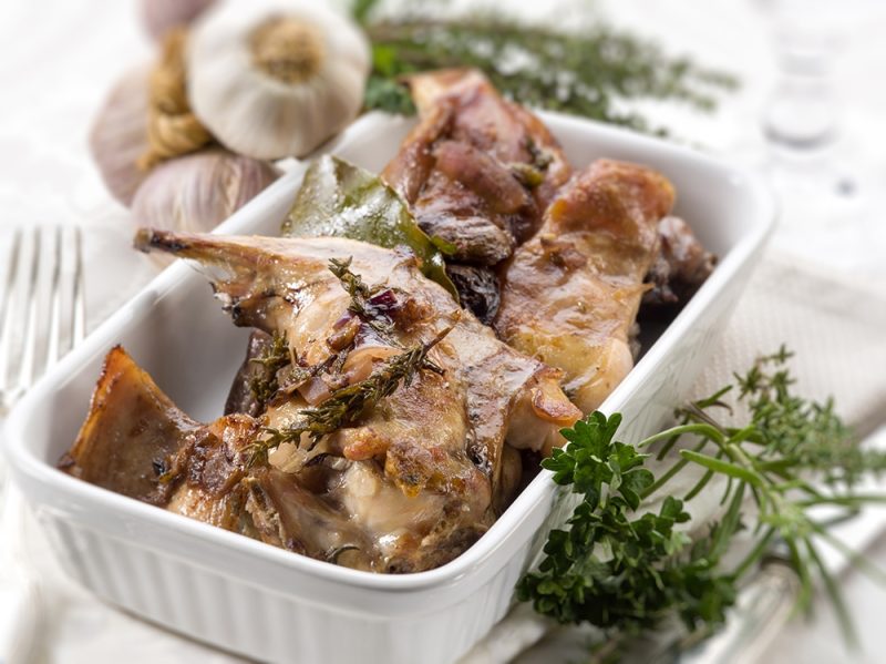 Conejo al horno