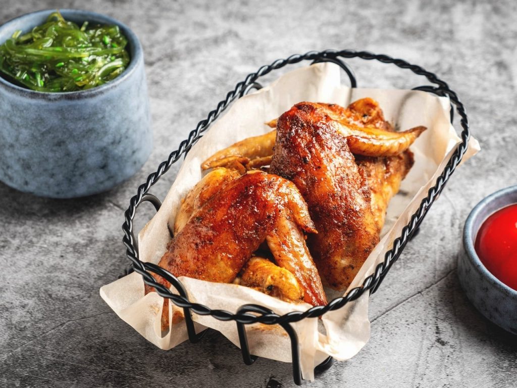 Alitas de pollo en salsa teriyaki