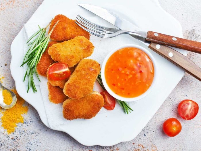 Nugget de pollo y salsa agridulce: dos buenos amigos