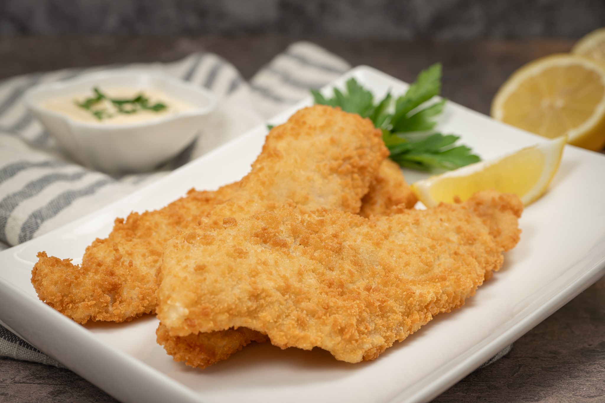 Filete de abadejo empanad